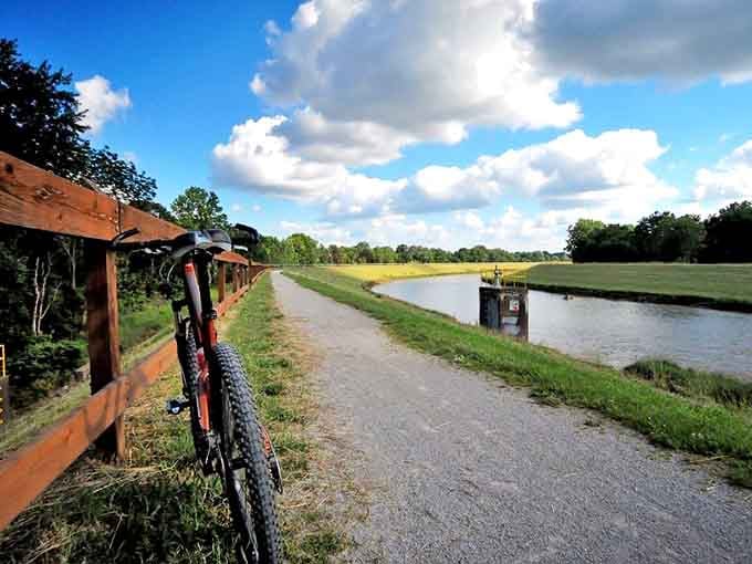 Ohio & Erie Canal Towpath Trail Pedal power meets peaceful scenery along this historic pathway where mules once pulled canal boats.