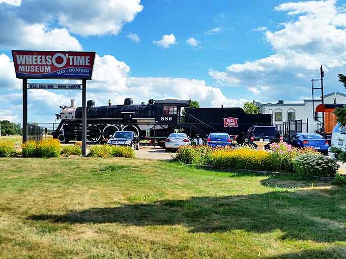 Around back, metal stairs climb the brick exterior &ndash; perhaps the only fire escape in America that requires international relations to navigate properly.