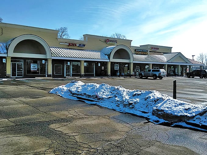 Parking area: Don't let the strip mall location fool you &ndash; behind these doors awaits a maritime adventure for your palate.