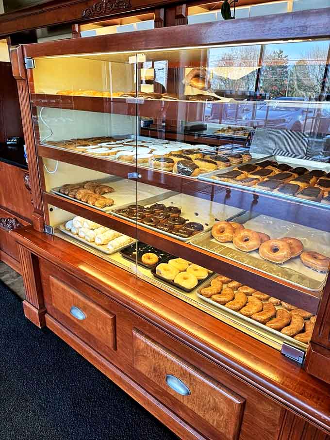Display cases that should come with warning signs: "Caution: May cause spontaneous happiness and the immediate abandonment of dietary restrictions."