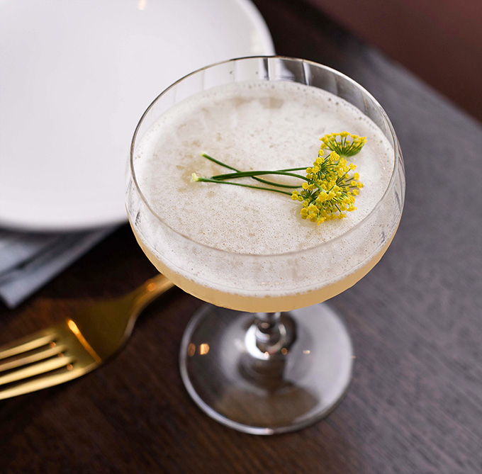 This cocktail arrives looking fancy enough for a celebration but approachable enough for a Tuesday night.
