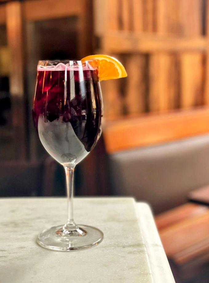 Red Wine Supernova: A ruby-hued cocktail that sparkles with possibility &ndash; like sangria's sophisticated Italian cousin out on the town.