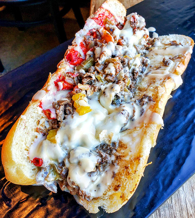 Philly meets Pulp Fiction in this cheesesteak that's so good, it should be kept in Marsellus Wallace's briefcase.