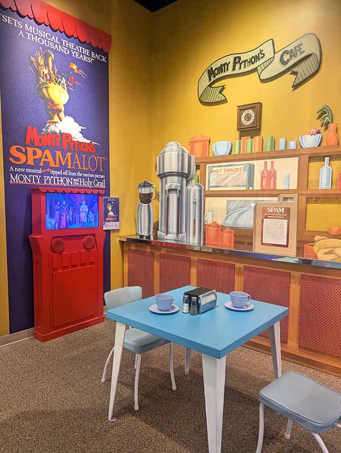 The Monty Python caf&eacute; recreates the famous sketch where SPAM&reg; became comedy gold and a permanent part of pop culture.