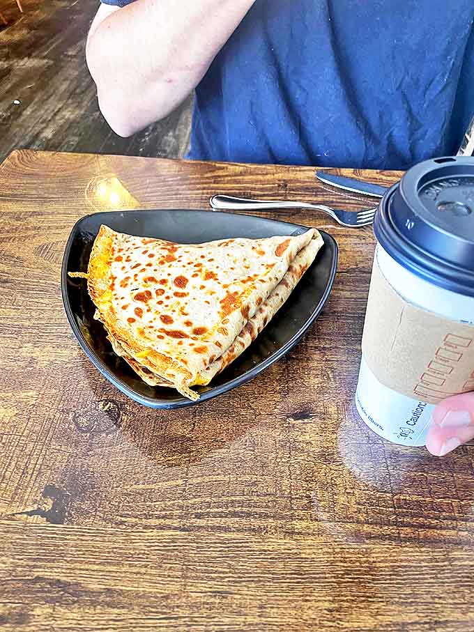 Savory crepes prove that not everything needs to be sweet to be satisfying, especially when cheese is involved in the equation.