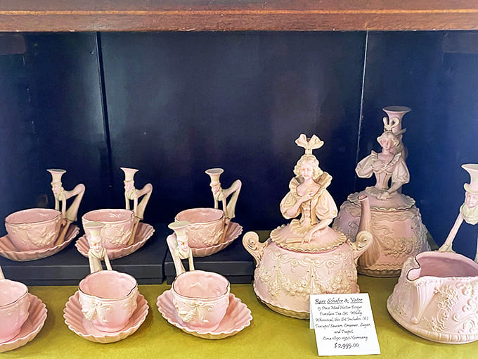 The "Mad Hatter" tea set transforms ordinary afternoon tea into a whimsical journey down the rabbit hole.