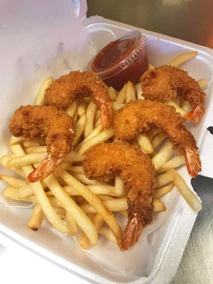 Golden treasures from the deep fryer sea. These crispy crustaceans are like edible jewels for your taste buds.