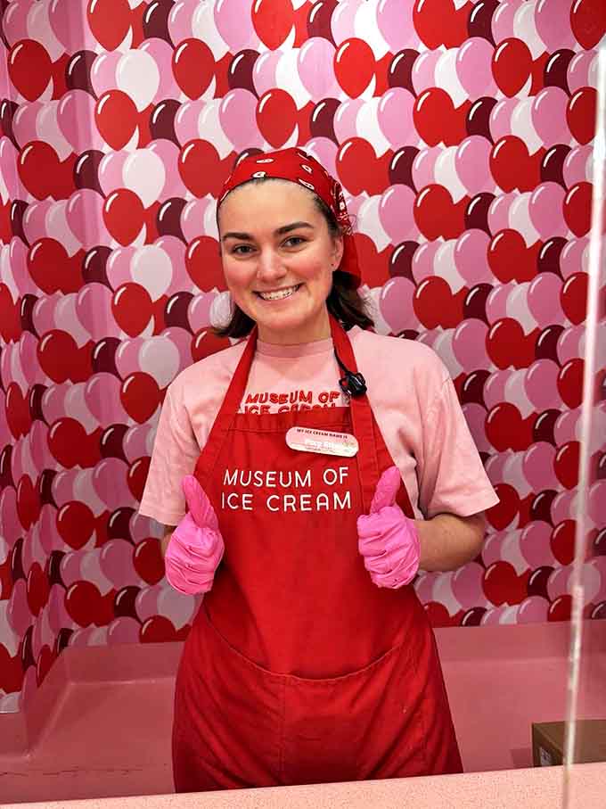 The staff brings enthusiasm and energy that matches the vibrant surroundings, creating an experience that's anything but vanilla.