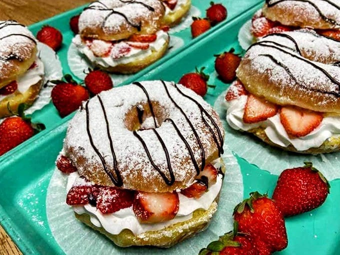 Not just strawberry cream puffs &ndash; these are edible clouds holding summer's sweetest berries, dusted with powdered sugar like fresh-fallen snow.