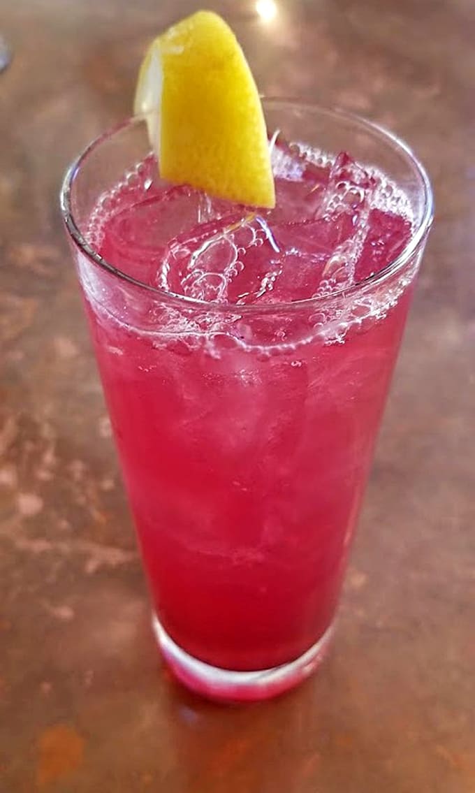 That vibrant pink lemonade looks like summer in a glass, even when there's snow on the ground outside.