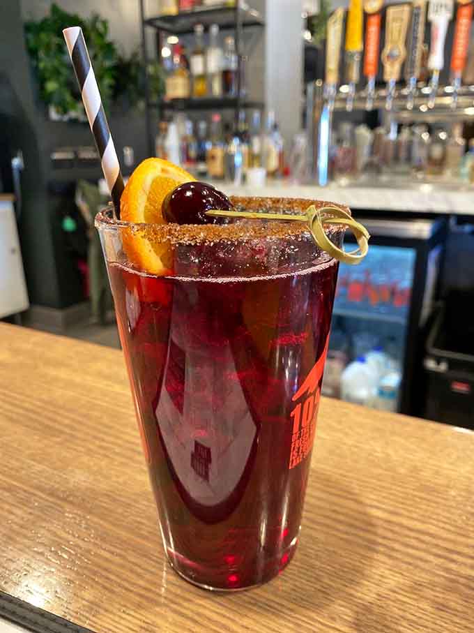 Sangria that looks as good as it tastes, fruity and refreshing with enough garnish to make it Instagram-worthy.