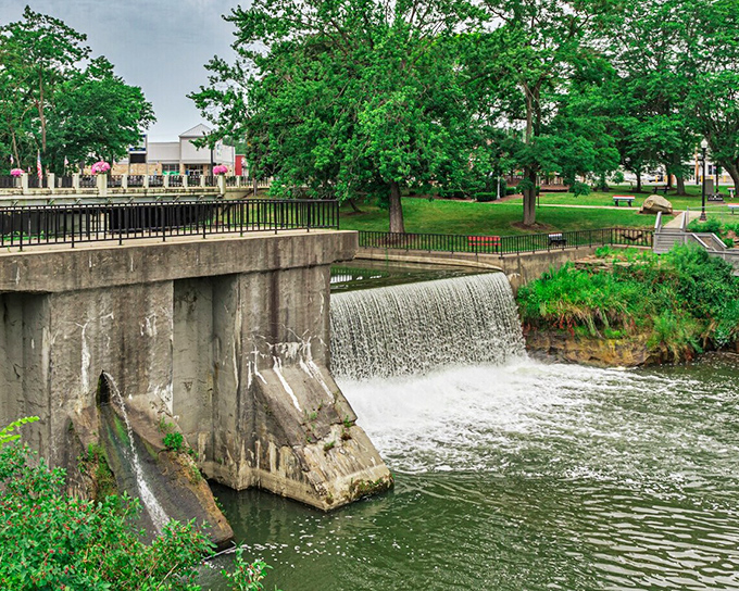 The vibrant colors of Newton Falls into a canvas of green and golds that no filter could improve.
