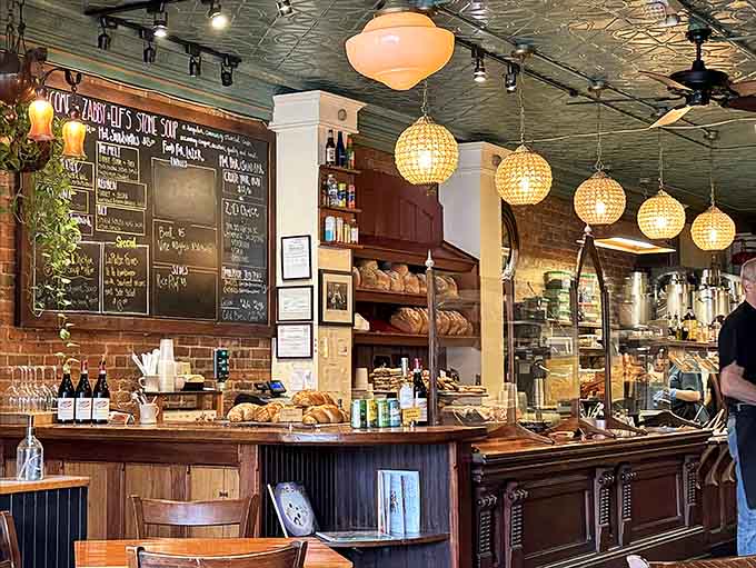 The counter where magic happens, displaying treats and toppings that make every decision feel delightfully impossible.