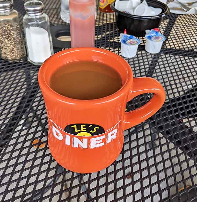 Coffee served in a proper diner mug just tastes better, it's science, or maybe magic, but definitely delicious either way.