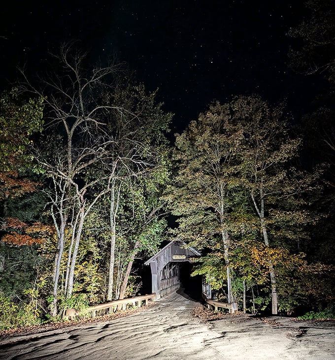 Night falls on Emily's Bridge, when locals say the heartbroken spirit is most likely to make her presence known to visitors.