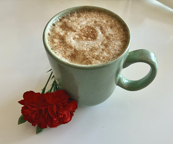 Even the cappuccino gets the special treatment here, served with a flourish that shows they care about every detail.