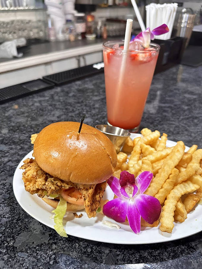 The perfect chicken sandwich doesn't exi&mdash; wait, it does! Crispy buttermilk-fried chicken on a soft bun with fresh lettuce and those addictive fries.