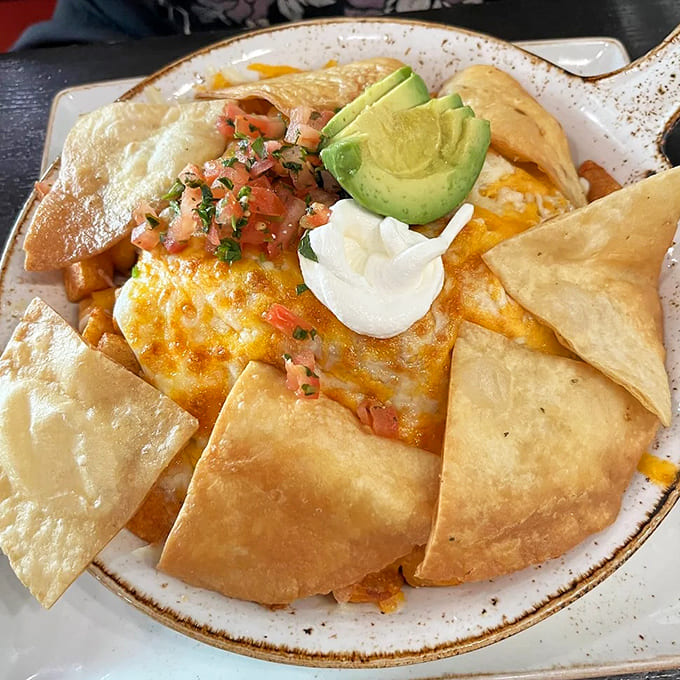 Huevos rancheros that bring the fiesta &ndash; crispy tortillas, melty cheese, fresh pico, and that perfectly ripe avocado make breakfast exciting again.