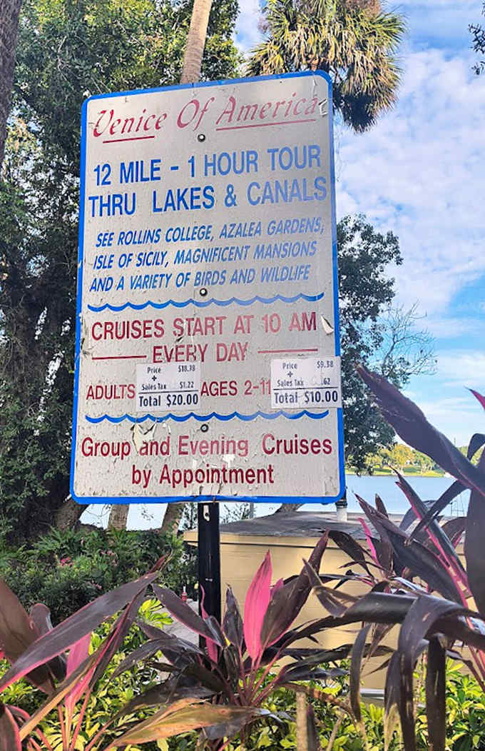 The weathered sign tells the story: since 1938, these waters have welcomed visitors seeking the "real Florida" beyond the tourist brochures.