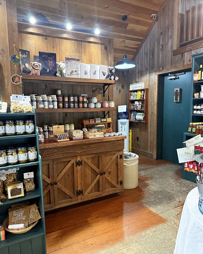 Step inside The Vermont Country Deli and feel the cozy, rustic charm. So many tasty local treats to explore!
