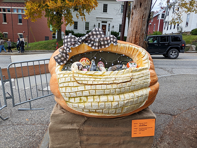 This isn't just a decorated pumpkin &ndash; it's a floating work of art waiting for its moment in the regatta spotlight.