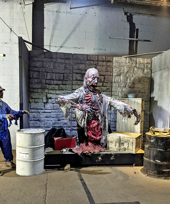 This decaying monstrosity looks like he's had a really rough day at the office – and now wants to share that experience with you.