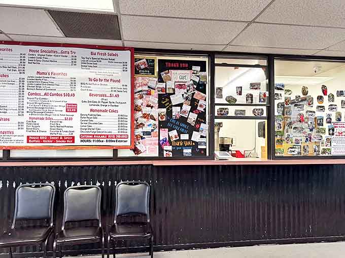 The ordering station is where dreams come true and diet plans go to die, but it's totally worth it.