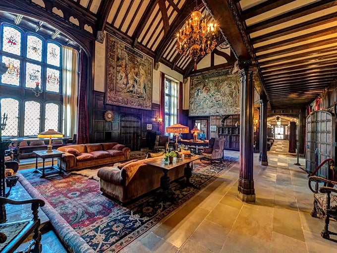 Gardens fit for royalty, in the heart of Akron. This grand estate shows that sometimes, the most enchanting castles come with a side of industry.