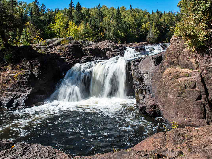 Nature's magic trick! Devil's Kettle Falls pulls a disappearing act that would make Houdini jealous. Now you see it, now you don't!