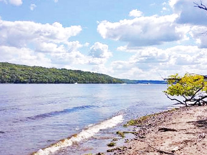 Channel your inner Huckleberry Finn! This river beach is perfect for lazy day adventures and daydreaming.