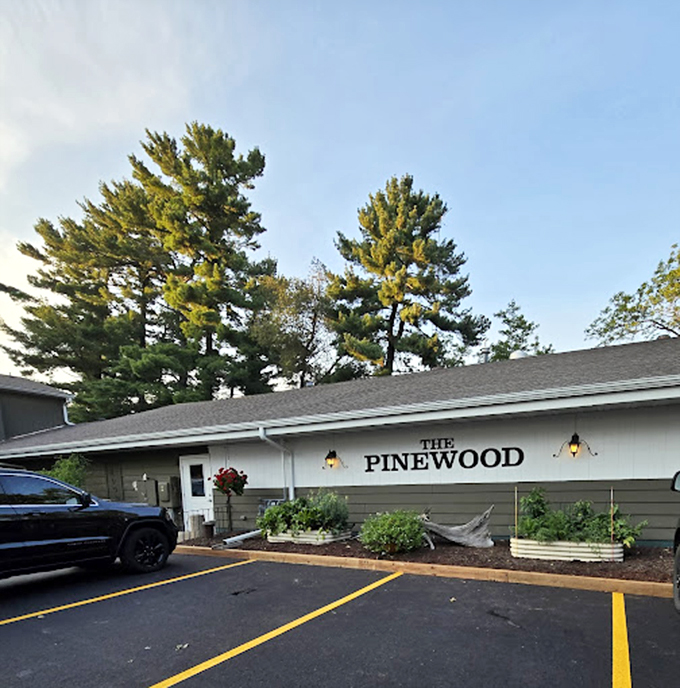 Rustic charm meets gourmet farm. This unassuming exterior hides a world of Northwoods culinary delights.