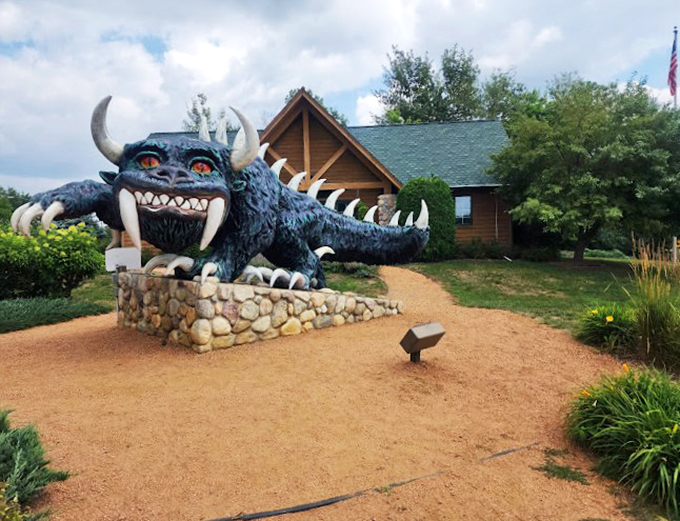 Monster mash-up! This cryptid creation is part dinosaur, part nightmare, all Wisconsin. It's the beast that puts the 'wild' in wilderness.