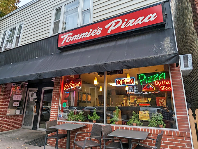 The red and white awning says "classic pizzeria," but the heavenly aroma screams "Get in my belly!" A St. Paul institution since the '70s.