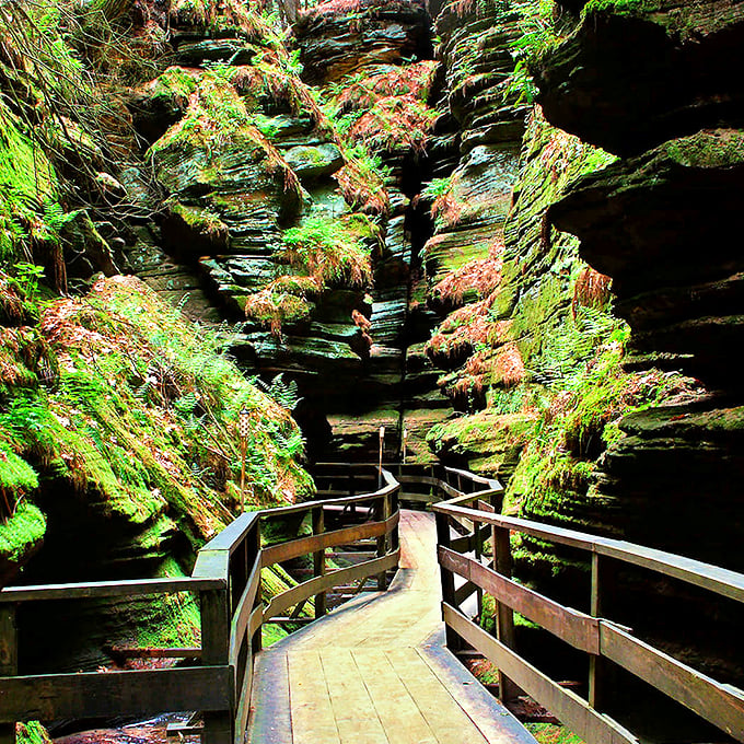 Nature's own funhouse mirror. This twisting canyon proves that sometimes, the Earth just wants to get a little weird.
