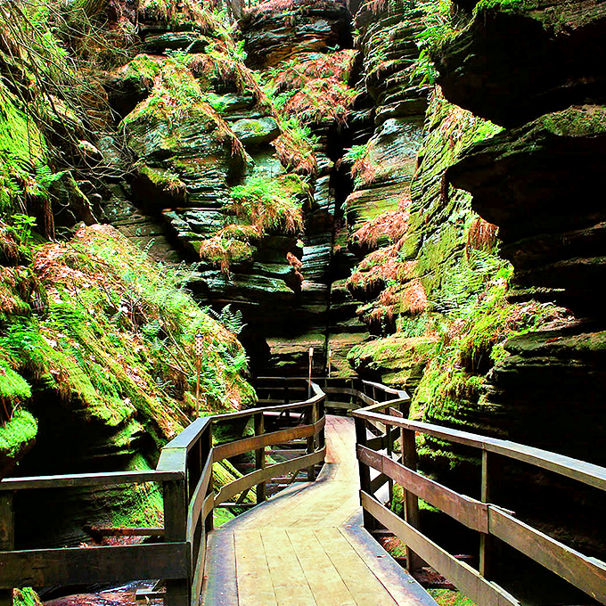 Nature's own funhouse mirror. This twisting canyon proves that sometimes, the Earth just wants to get a little weird