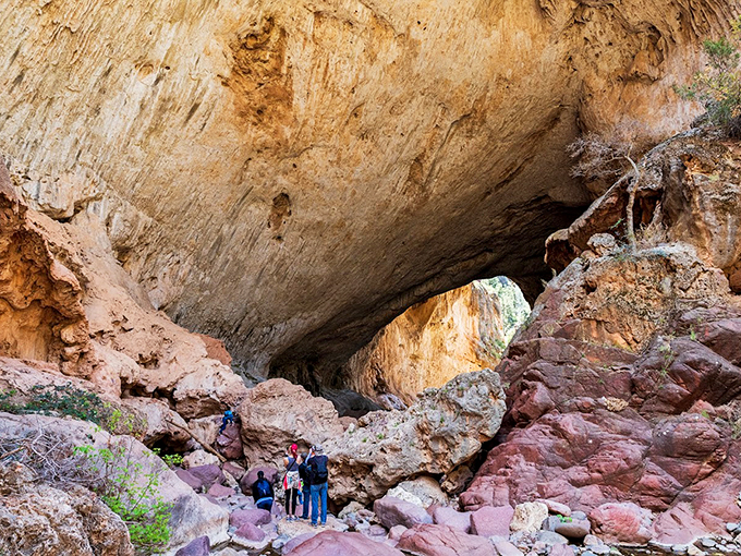 Step into nature's cathedral, where sunlight plays priest and rock formations form the congregation. Can I get an "Amen" for erosion?