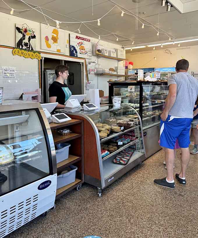 The counter at A Baker's Wife where dreams come true and decisions become deliciously difficult with so many options.