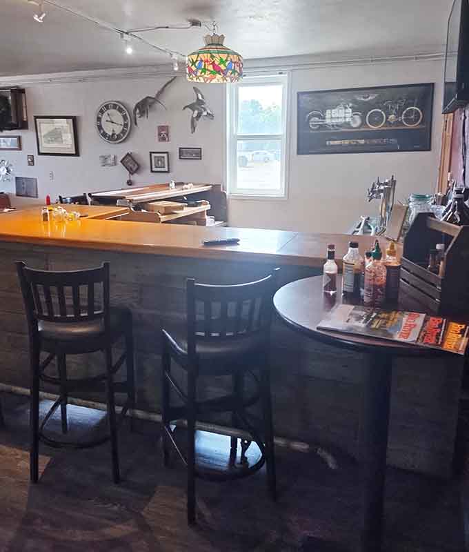 Counter seating offers front-row views of the kitchen magic happening right before you.