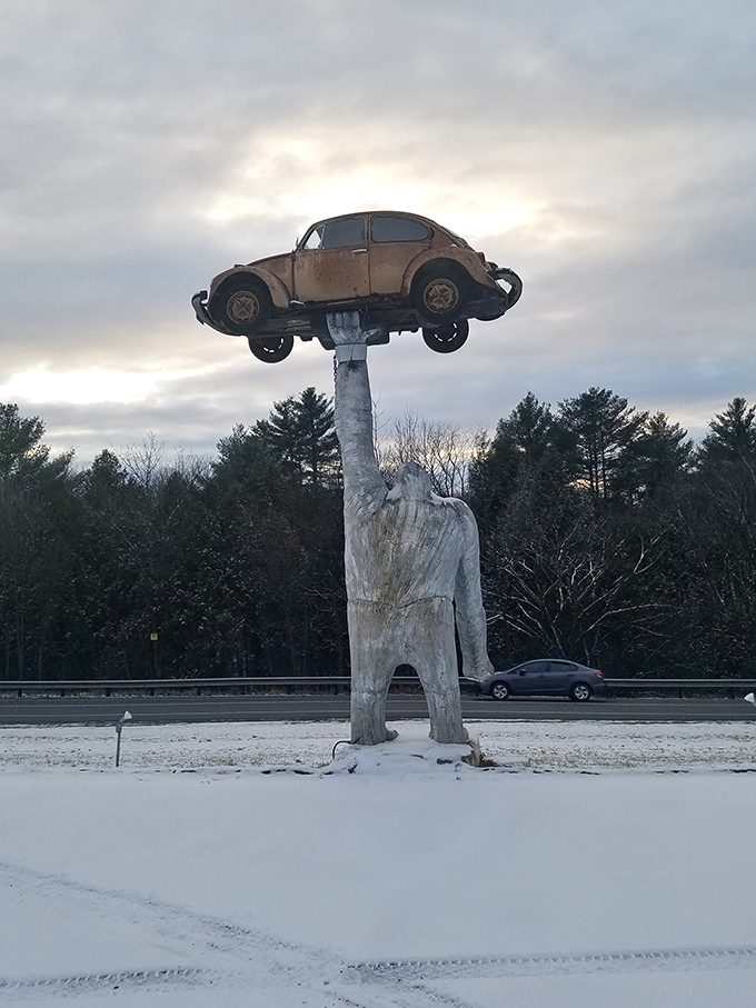 The perfect pit stop on any Vermont road trip, offering both a photo opportunity and a moment of pure, unexpected delight.