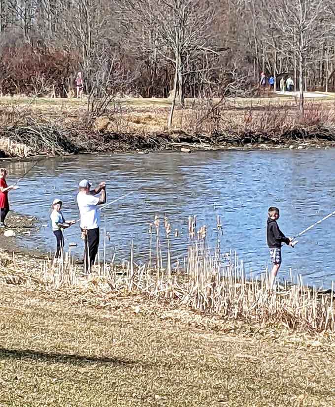 Generations connect through the timeless ritual of fishing, passing down patience and appreciation for quiet moments by the water.