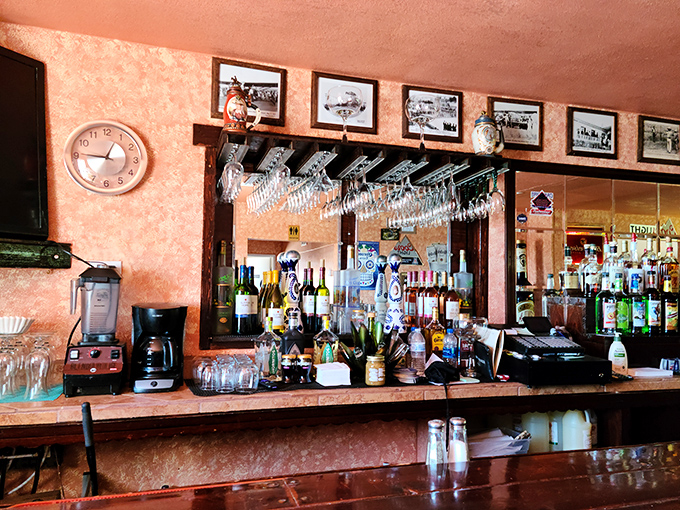 Where magic happens &ndash; the bar setup might be simple, but the drinks flowing from it are anything but ordinary.