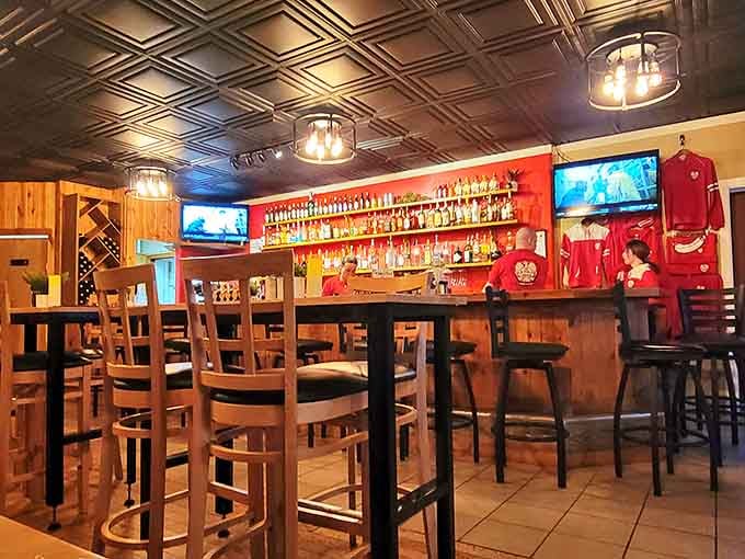 The well-stocked bar area promises Polish beers and spirits to complement your meal, with enough options to keep you coming back.