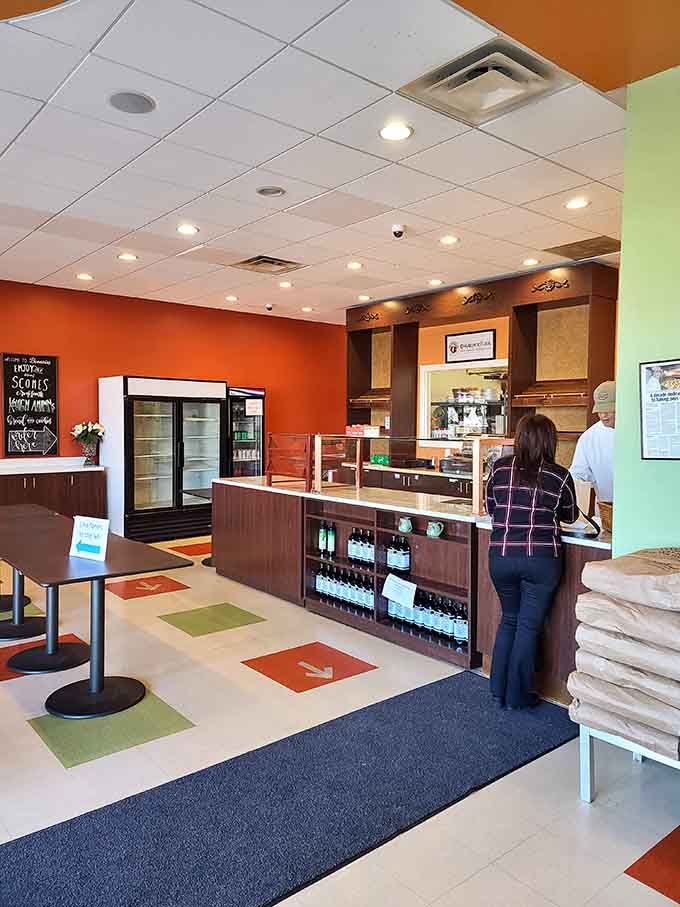 The universal expression of someone about to make very good decisions involving baked goods and coffee.