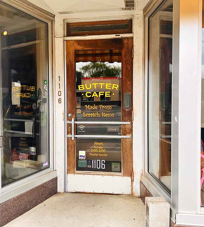 That door is your portal to breakfast paradise, where cupcakes flow freely and everything tastes like happiness.