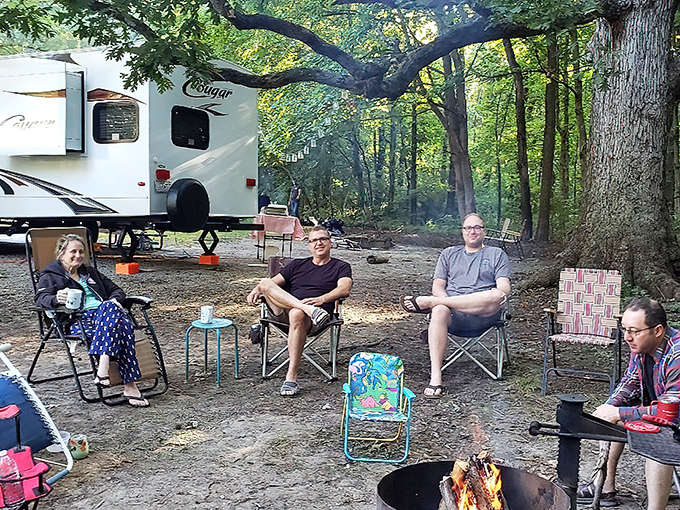 Campfire conversations under ancient oaks&mdash;where the best stories are told and the best memories are made.