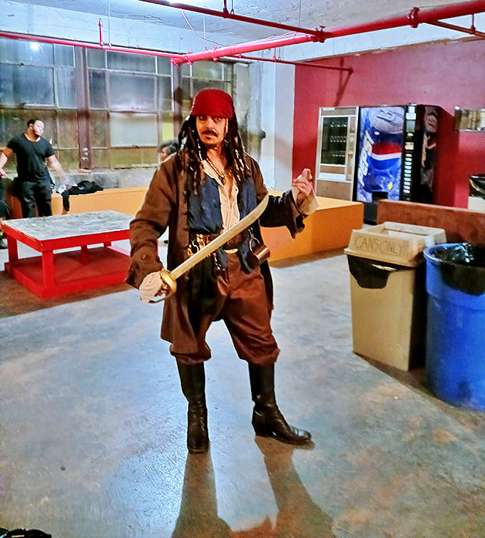 Captain Jack Sparrow costume: Pirates of the Caribbean takes a sinister turn when Captain Jack appears in Erebus's haunted corridors.