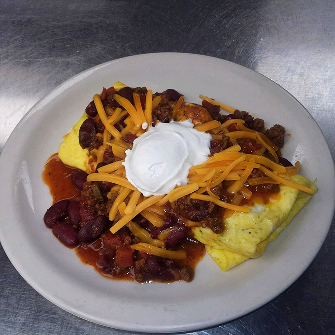 Not your average omelet. This spicy sensation is like a warm hug for your taste buds &ndash; with just a hint of playful tickle.