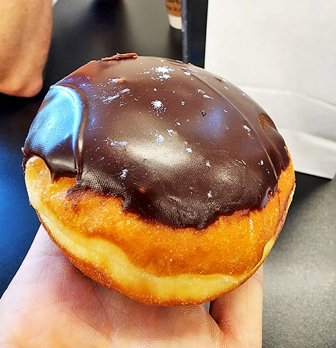 The chocolate ganache donut &ndash; so deeply, darkly decadent it should come with its own parental advisory warning and possibly a fainting couch.