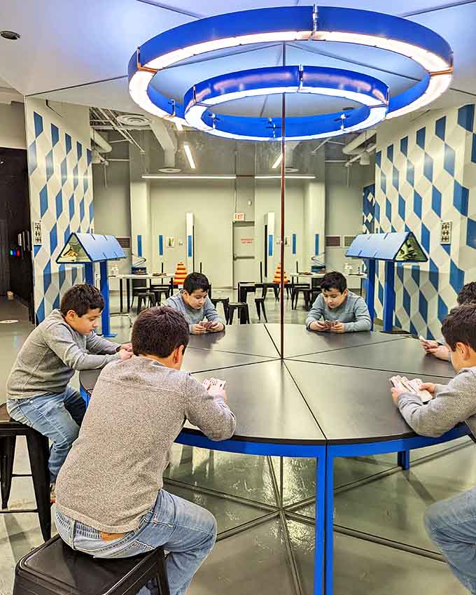The Cloning Table multiplies visitors into an instant dinner party. Finally, a solution for those who talk to themselves but want an audience!