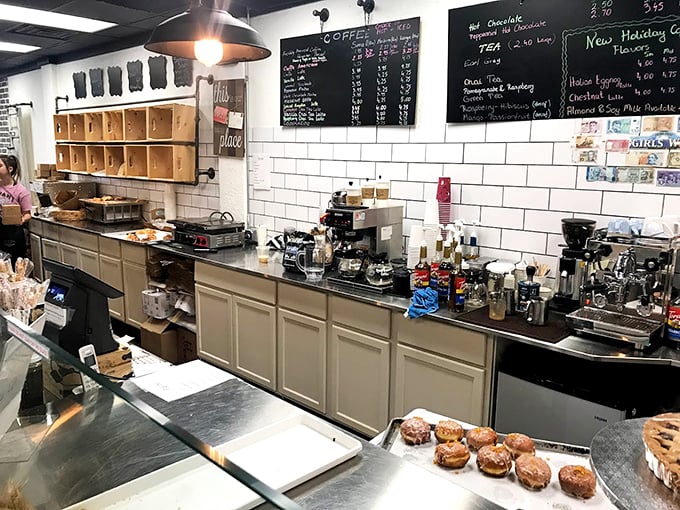 Fancy a caffeine kick? The espresso machine hums with the promise of perfectly brewed joy.